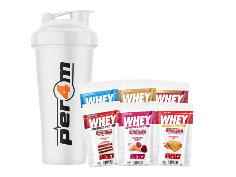 Per4m sample pack + FREE SHAKER (6 sample pack) – Pitstop Nutrition