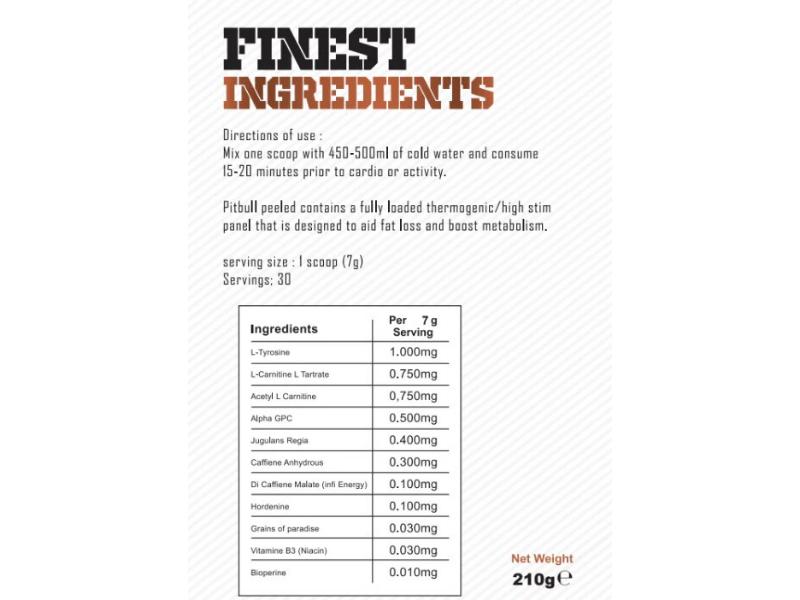 Gas Mark 10 Peeled ( Fat Burner) – Pitstop Nutrition